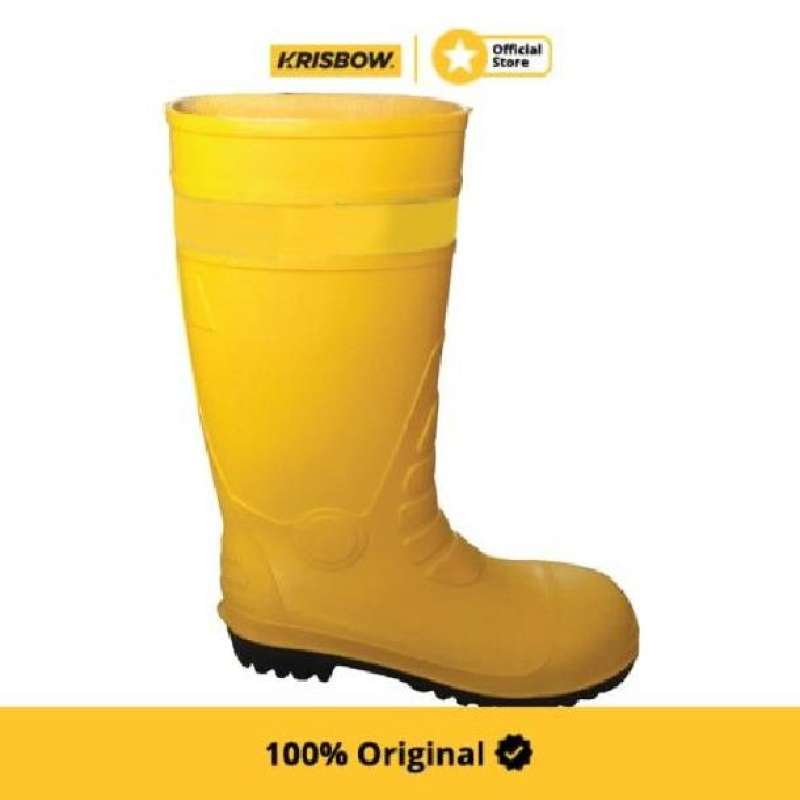 Jual Krisbow Sepatu Safety Boots Pengaman Ukuran 41-42 - Kuning di ...