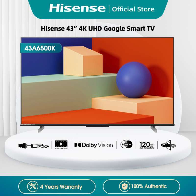 Promo TV HISENSE Hisense 43A6500K 43 inch 4K UHD Google TV Hands Free ...