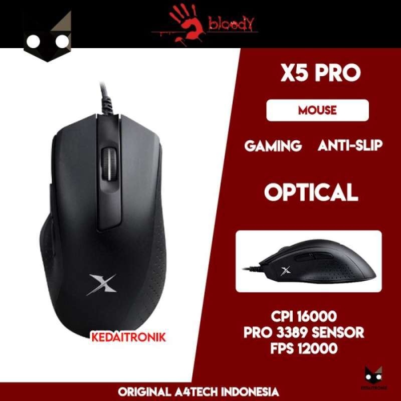 Promo Mouse A4tech X5 PRO Ultimate Bloody Gaming Gear X5PRO Advanced 3389 X5 Diskon 23% di ...