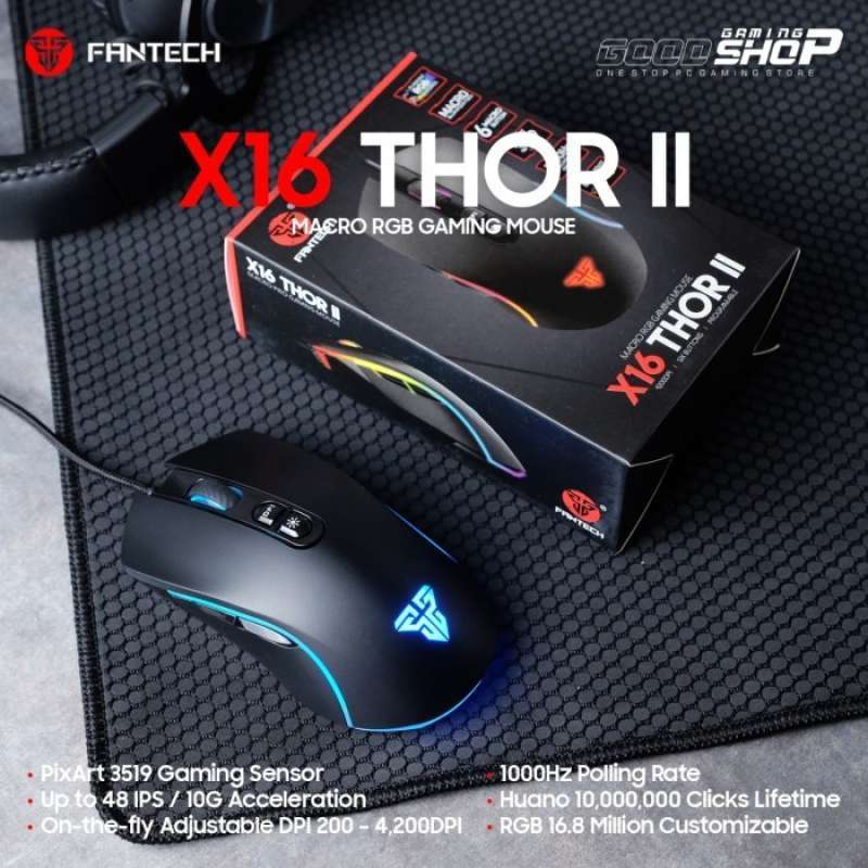 Promo Fantech X16 THOR II - Gaming Mouse Diskon 23% di Seller Farere ...