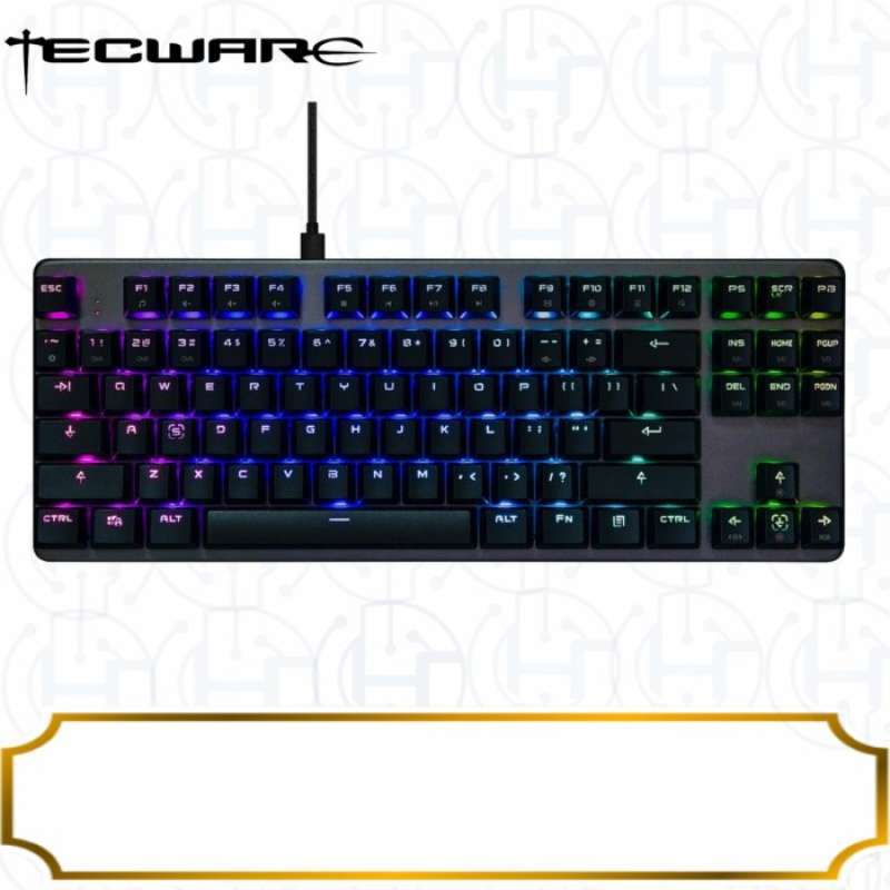 Promo Tecware Phantom L RGB TKL Low Profile Mechanical Keyboard Red ...