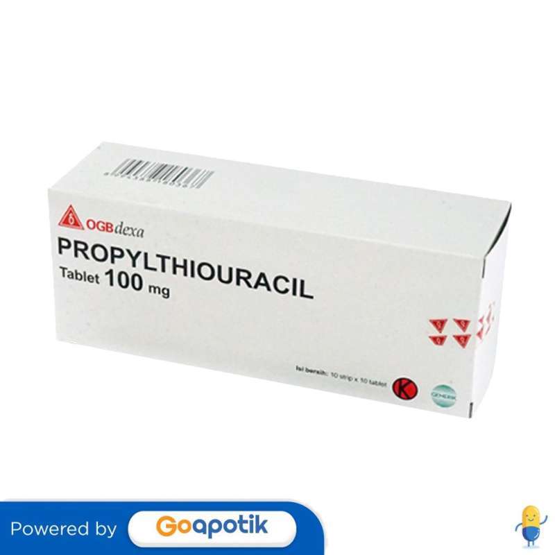 Jual PROPYLTHIOURACIL OGB DEXA MEDICA 100 MG BOX 100 TABLET di Seller ...