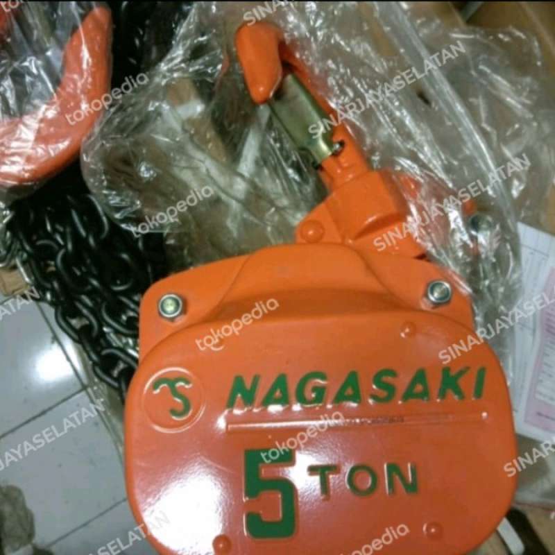 Promo Chain Block Takel 5 Ton x 5 meter merk NAGASAKI Diskon 23% di ...