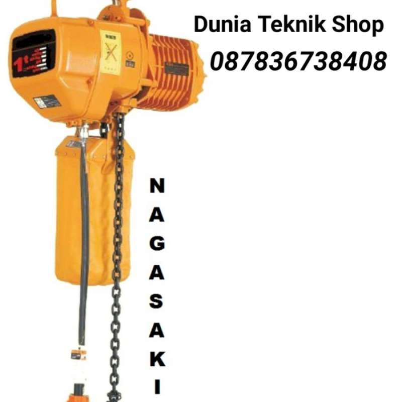 Promo Electric Chain Hoist NAGASAKI 1 Ton × 12 M Chain Block Electric 1 ...