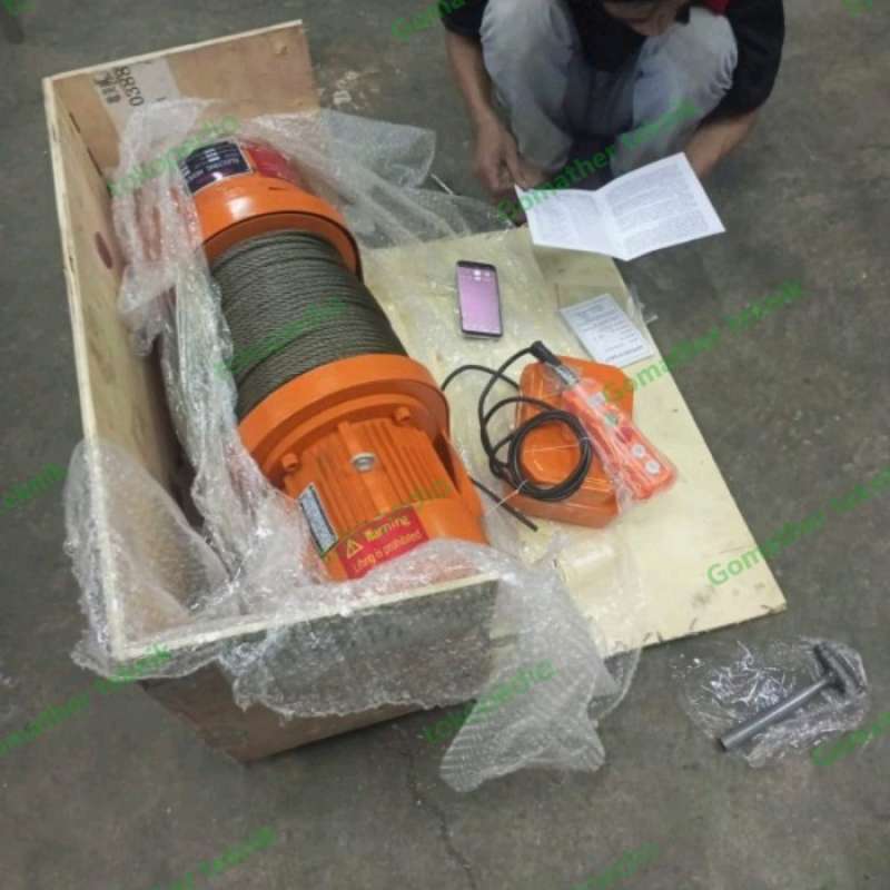 Promo WINCH Hoist Electric 3 Ton 100 Meter NAGASAKI Wire Rope Hoist ...
