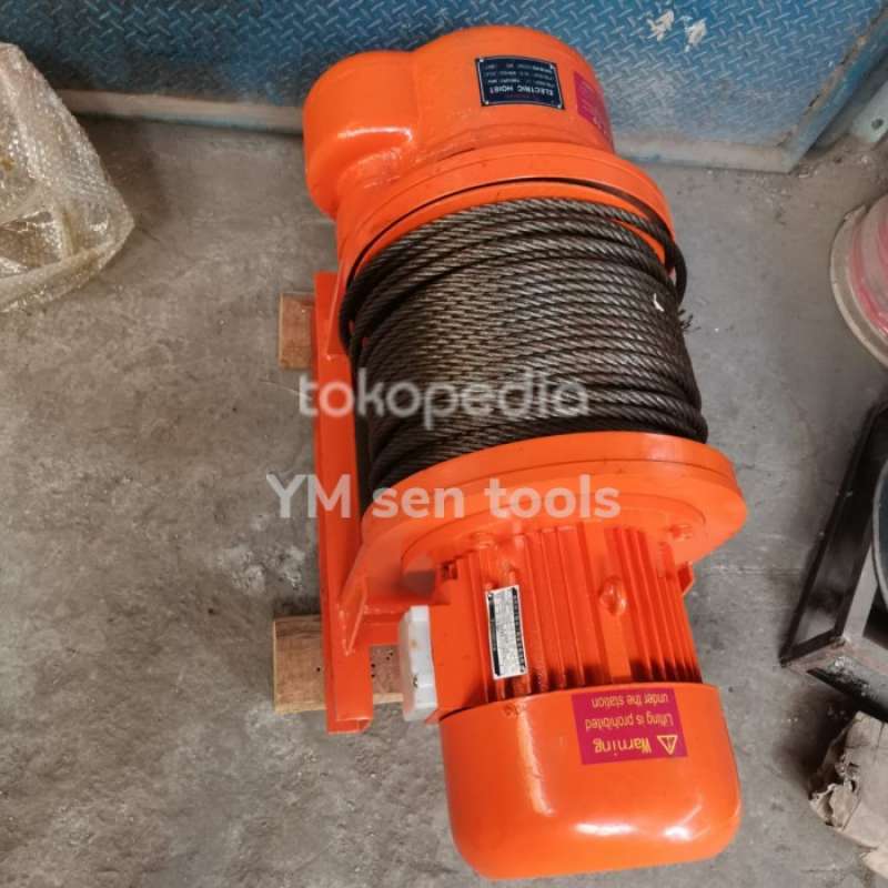 Promo crane wire rope hoist 3Ton electric winch katrol electrik 3T ...
