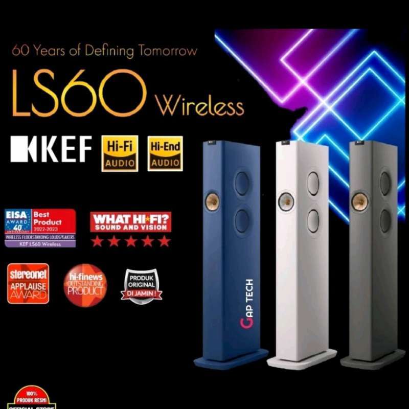 Jual Kef Ls60 / Ls 60 Wireless High-end Active Bookshelf Speakers Di ...