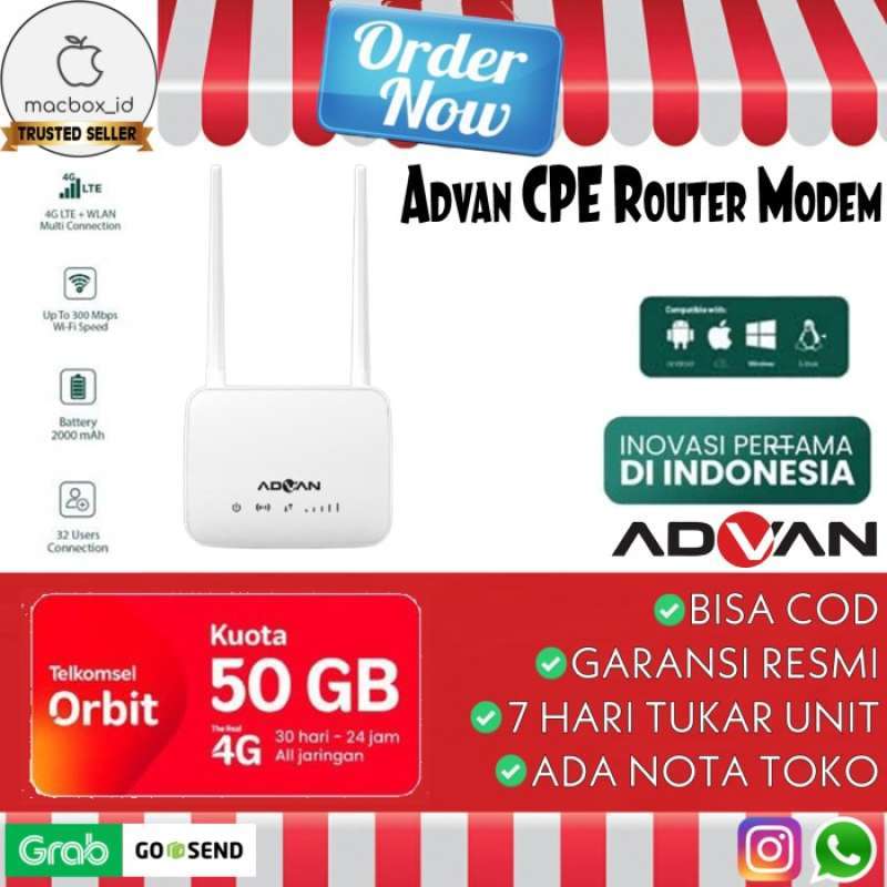 Promo Advan CPE Router Modem Wifi Hybrid 300Mbps Diskon 23% di Seller ...