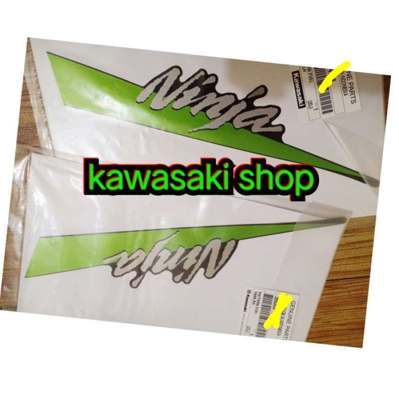 Promo Stiker Sticker Tangki Ninja Rr New Hijau 2014 Original Kawasaki ...