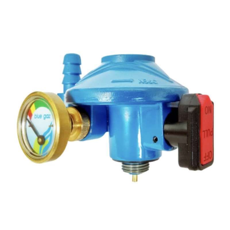 Promo Regulator Gas CSL dengan Pressure Gauge Reset merk Blue Gaz ...