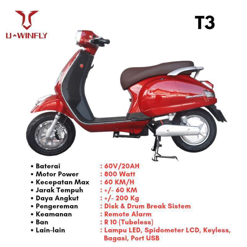 Jual Motor Listrik Uwinfly T3 Motor Listrik T3 Uwinfly Motor Listrik ...