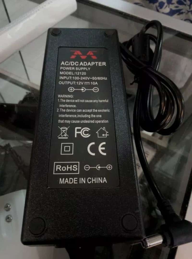 Promo adaptor 12v 10a bagus Harga sudah termasuk kabel input ac Diskon ...