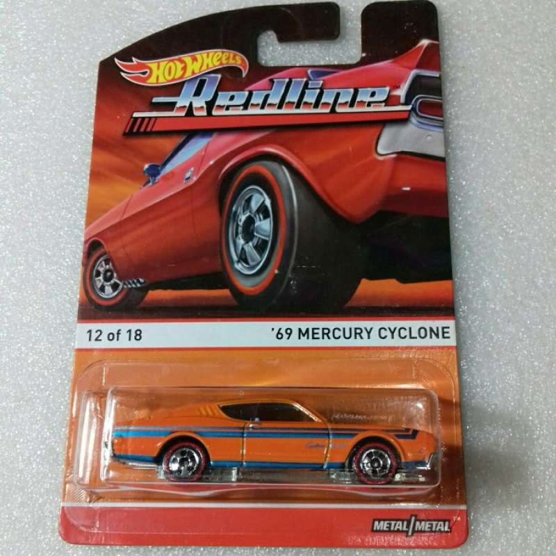 Promo HOT WHEELS 69 MERCURY CYCLONE. CARD REDLINE SERIES 2015. FULL ...
