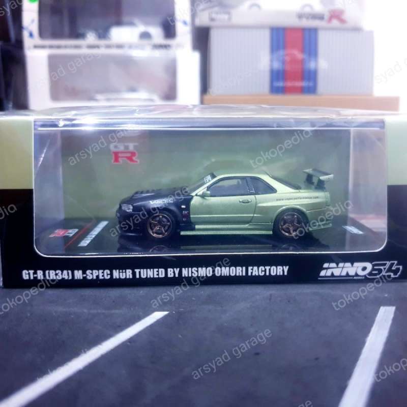 Promo Diecast Inno64 Nissan Skyline GTR R34 M Spec Nismo Omory Factory ...