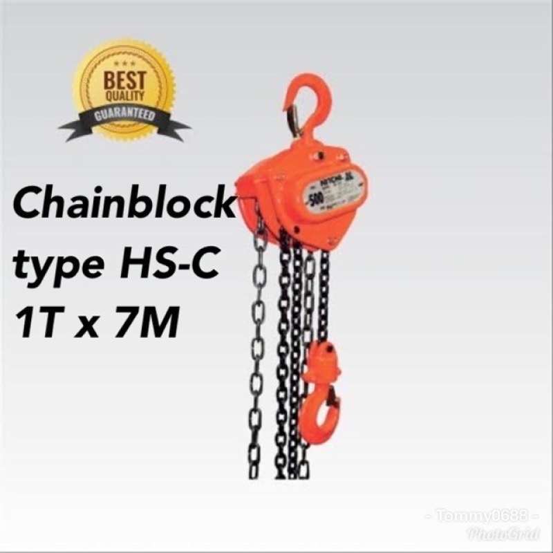 Promo CHAIN BLOCK HSC 1T x 7M TAKEL TIPE HS-C 1 TON x 7 METER Diskon 23 ...
