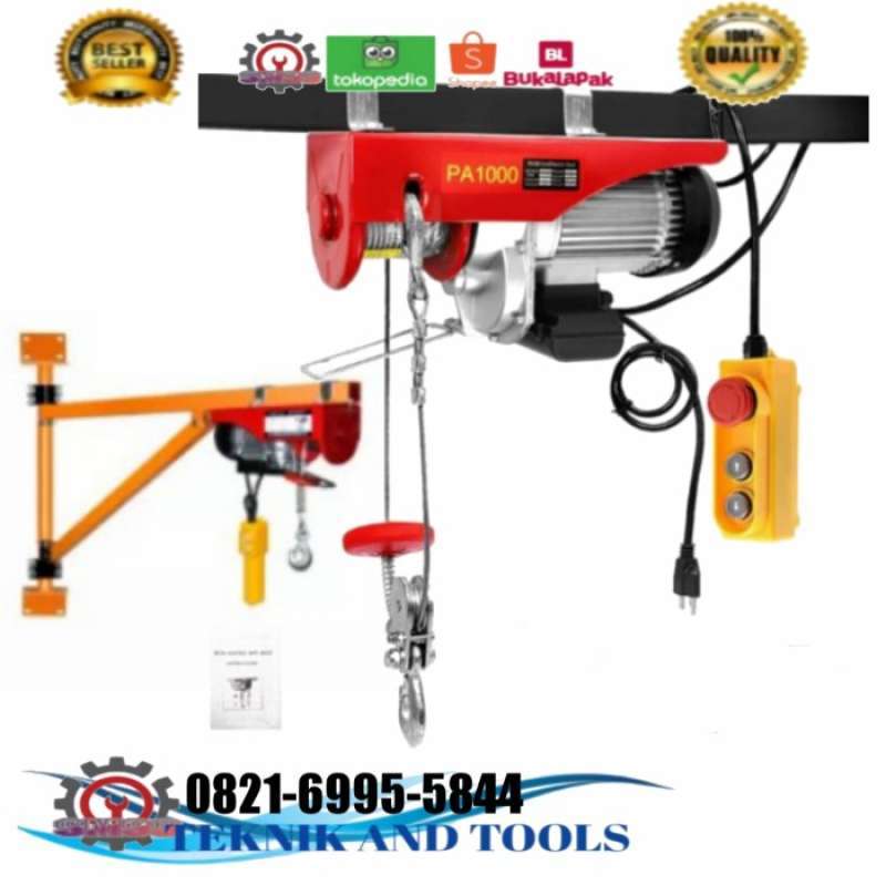 Promo hoist mini electric PA1000 WEKA sling 12meter katrol elektrik ...