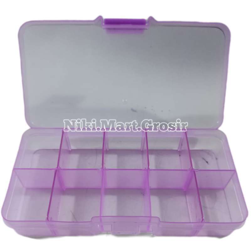 Promo Kotak Penyimpanan Obat 10 Sekat Plastik / Tempat Serbaguna 10 ...