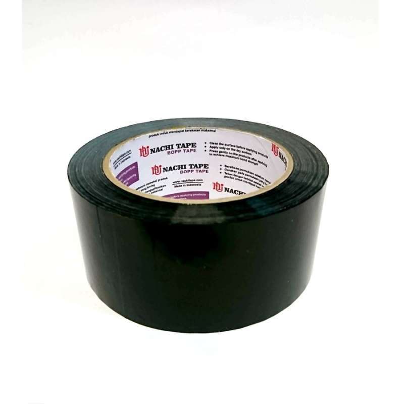 Jual Nachi Tape Lakban Hitam Opp Blok Nachi Hitam 48 Mm X 100 Yard Di ...