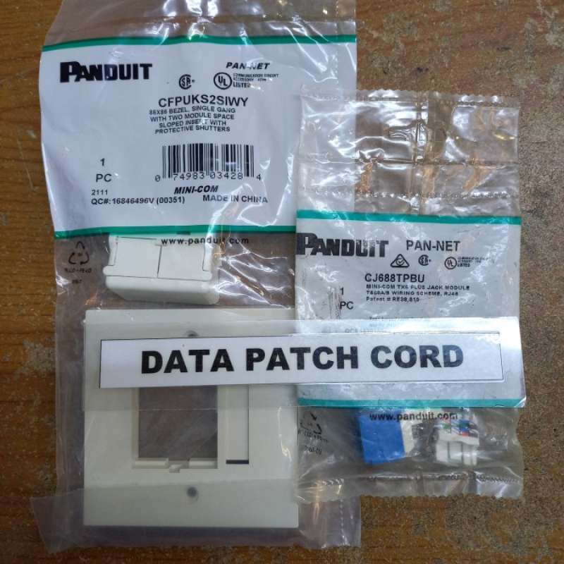 Jual Outlet Data Cat 6 Panduit Pan-net Komplit Set Cfpuks2siwy ...