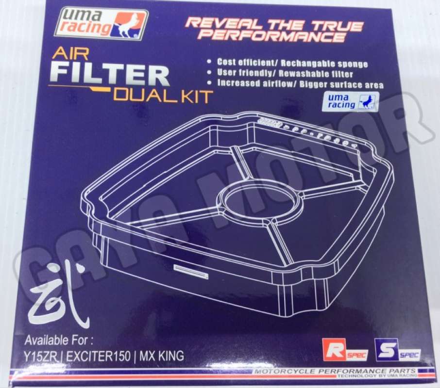 Promo Filter Udara Uma Racing Mx King Air Filter Dual Kit Diskon 17% Di ...