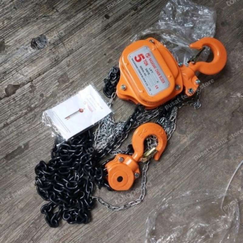 Promo Chain Block / Takel 5 Ton x 5 meter Nagasaki Chain Hoist Diskon ...