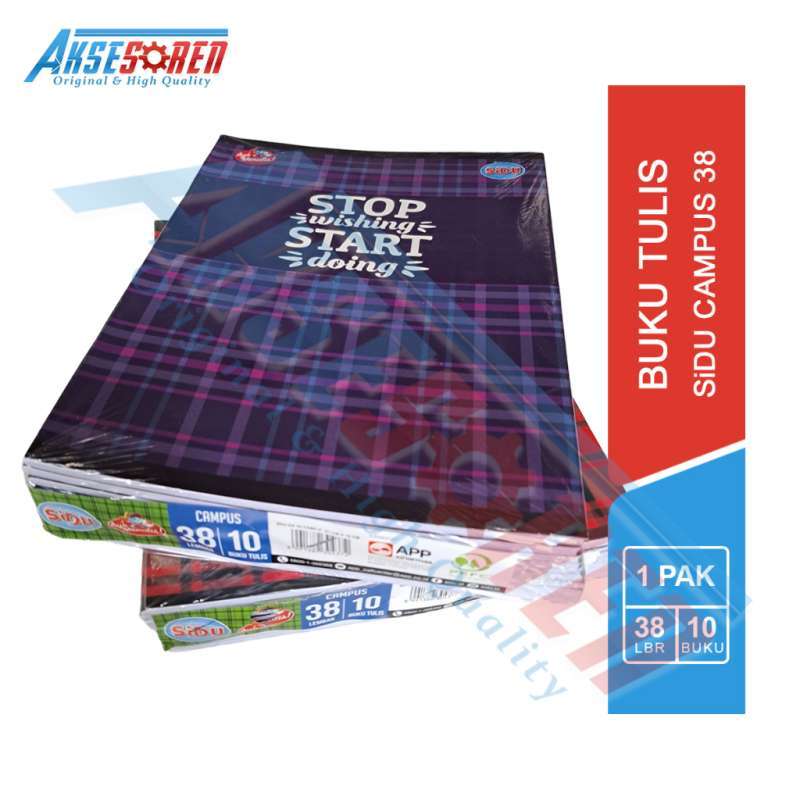 Jual Buku Tulis Sekolah Campus Sinar Dunia [38 Lembar 1 Pack 10 Buku A5