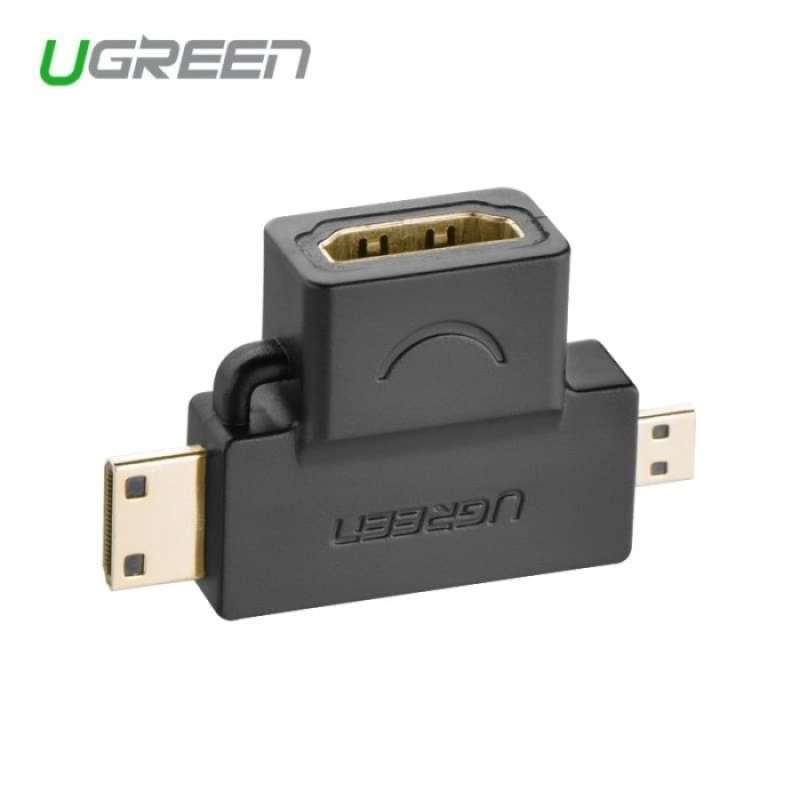 Promo Ugreen Hd129 3In1 Mini Hdmi N Micro Hdmi To Hdmi F Adapter 1080P ...