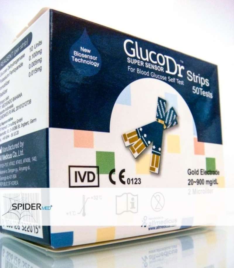 Promo Gluco Dr Super Sensor Glucose Strip / Strip Gula Darah Glucodr ...