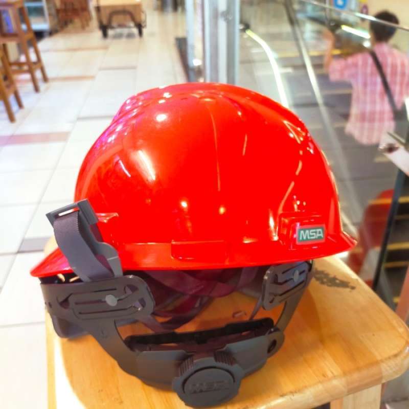 Promo Helm Proyek MSA Ori Fastrack V-Gard Merah / Helm MSA Original ...
