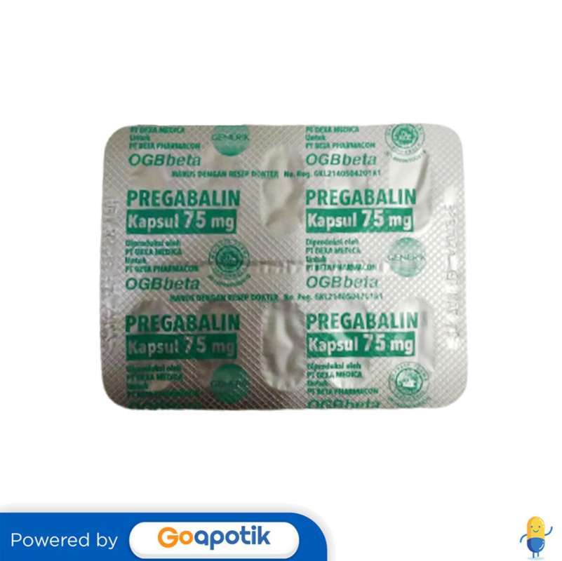 Jual PREGABALIN OGB BETA 75 MG STRIP 10 KAPSUL di Seller Apotek Esa ...