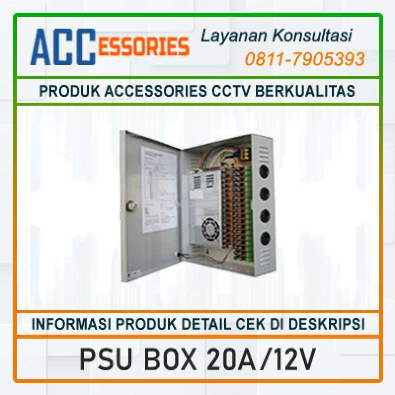 Promo Power Supply CCTV Box 12V 20A / 20A 12V / 20 Ampere 12 Volt ...