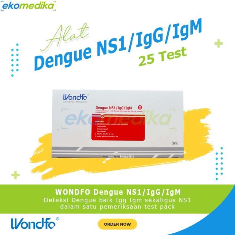 Promo Dengue NS1/IgG/IgM Combo 25 test Wondfo Dengue Combine (WB/S/P ...