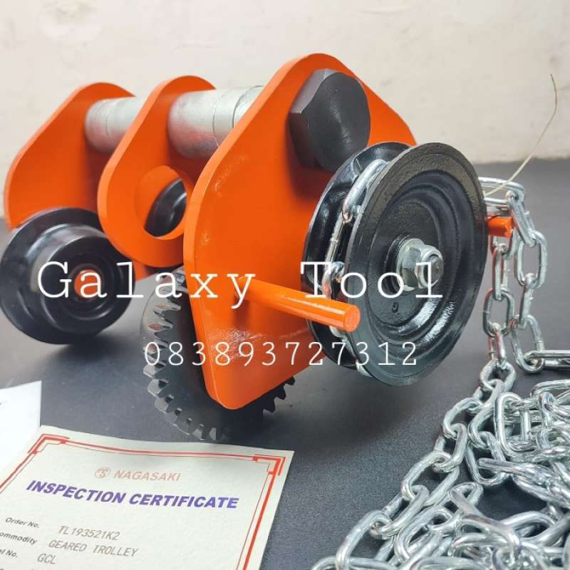 Promo Geared Trolley 3 Ton x 3 meter Nagasaki manual Plain Trolley ...