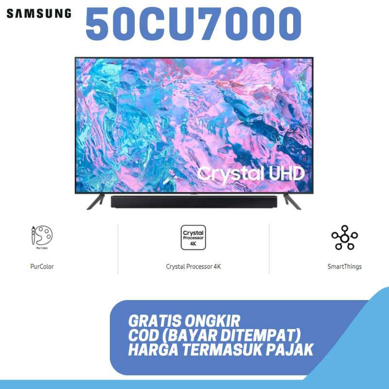 Promo SAMSUNG UA50CU7000 - LED SMART TV LED 50 INCH CRYSTAL UHD 4K 50CU7000 Diskon 6% di Seller ...