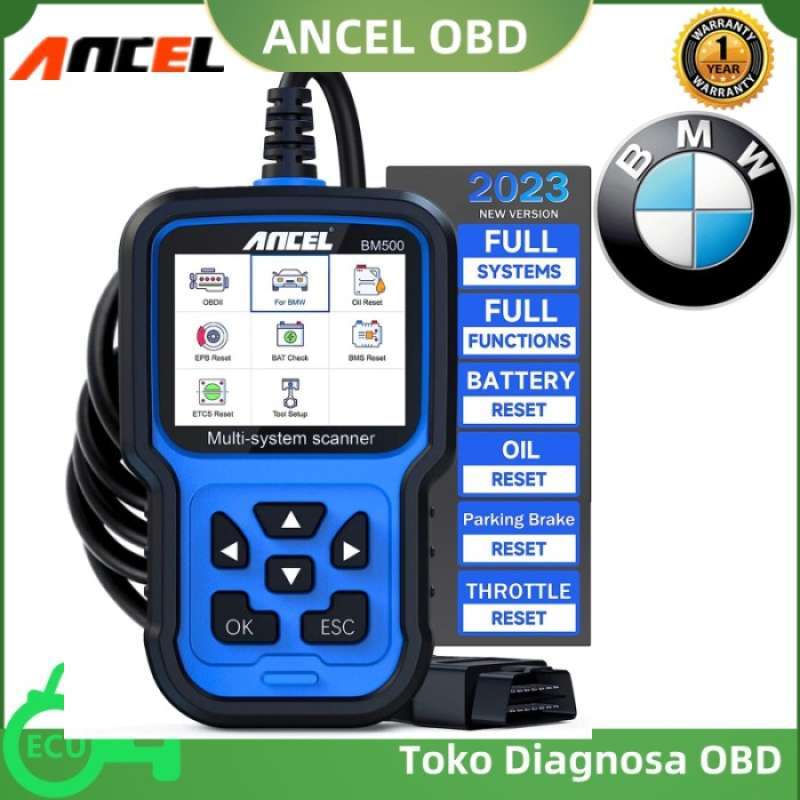 Jual ANCEL BM500 OBD2 Scanner Mobil Diagnosis Sistem Lengkap Untuk BMW ...