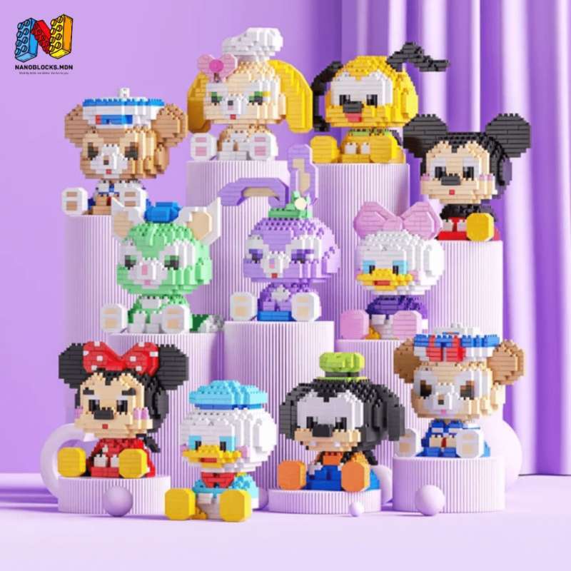 Jual Disney Duffy Mickey Lotso Lego Nano Block Model Karakter Kartun ...