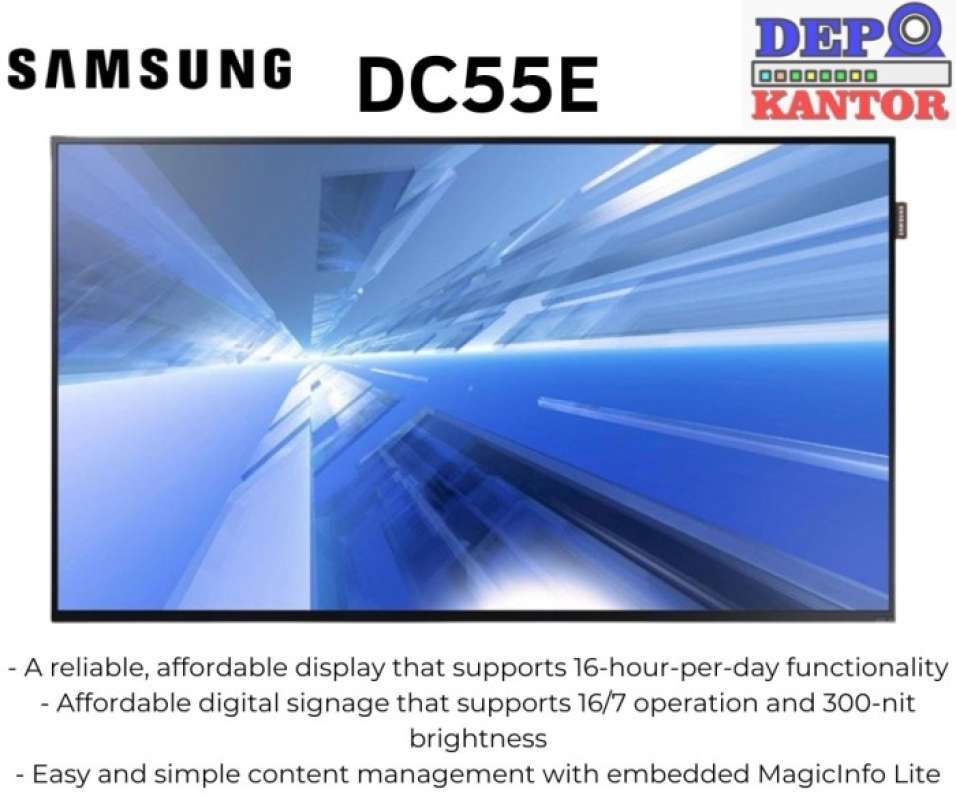 Promo SAMSUNG DC55E 55 INCH BASIC SMART SIGNAGE Diskon 23% di Seller ...