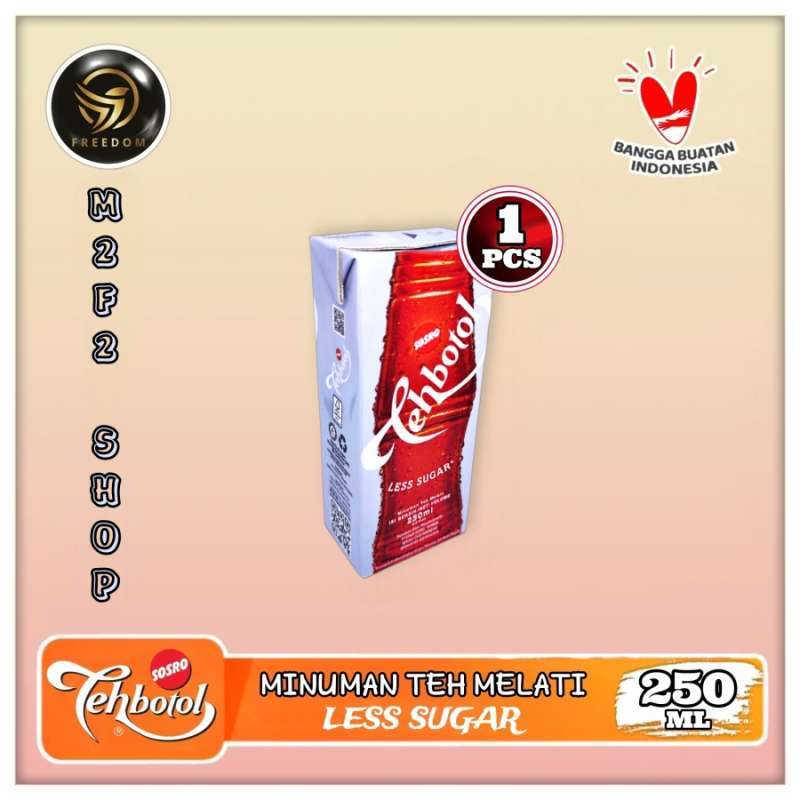 Promo Teh Botol Sosro Kotak Less Sugar - 250 ml (Kemasan Satuan) Diskon ...