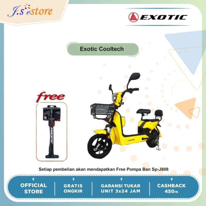 Jual sepeda listrik exotic cooltech | motor listrik exotic garansi ...