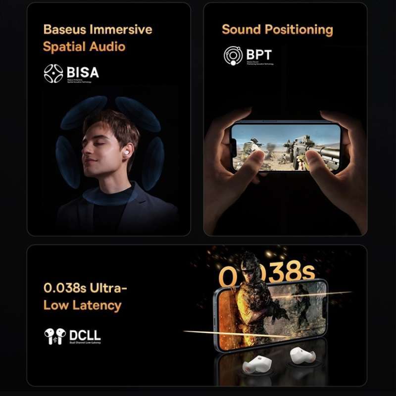 Jual Baseus TWS Encok True Wireless Earphones WM03 di Seller CASHOP.ID ...
