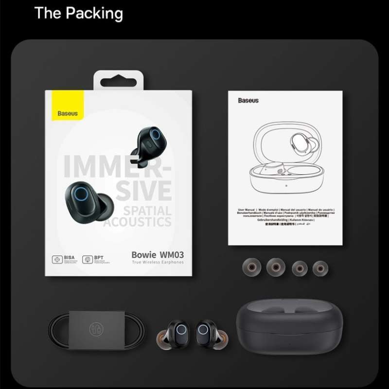 Jual Baseus TWS Encok True Wireless Earphones WM03 di Seller CASHOP.ID ...