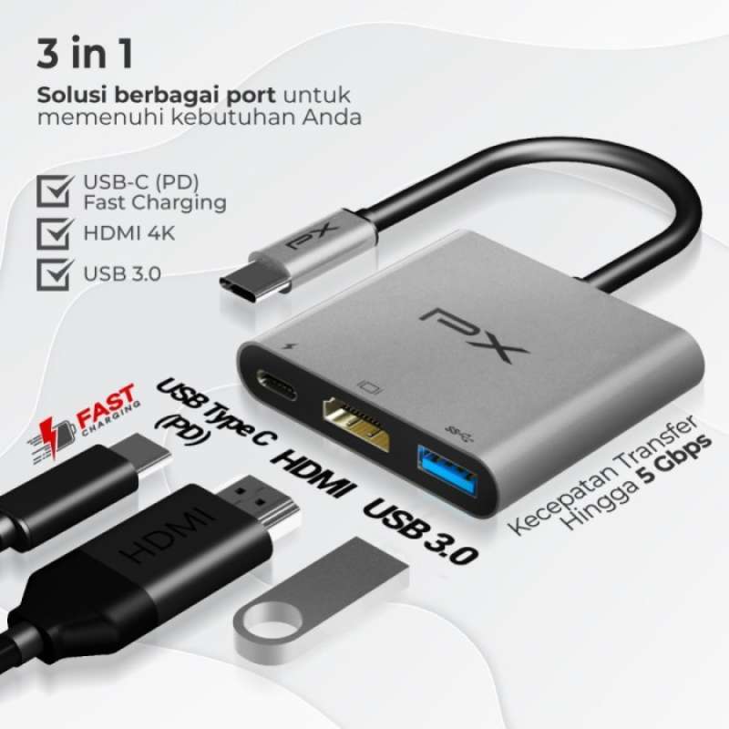 Promo Usb Hub Type C To Usb Converter Laptop In Px Uch Diskon Di Seller Urahara