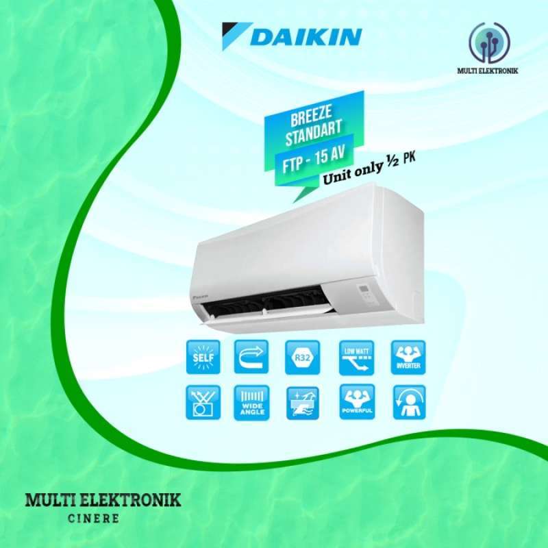 Promo Daikin FTP15AV14 AC Split 1/2 PK Breeze Standard Diskon 12% di ...