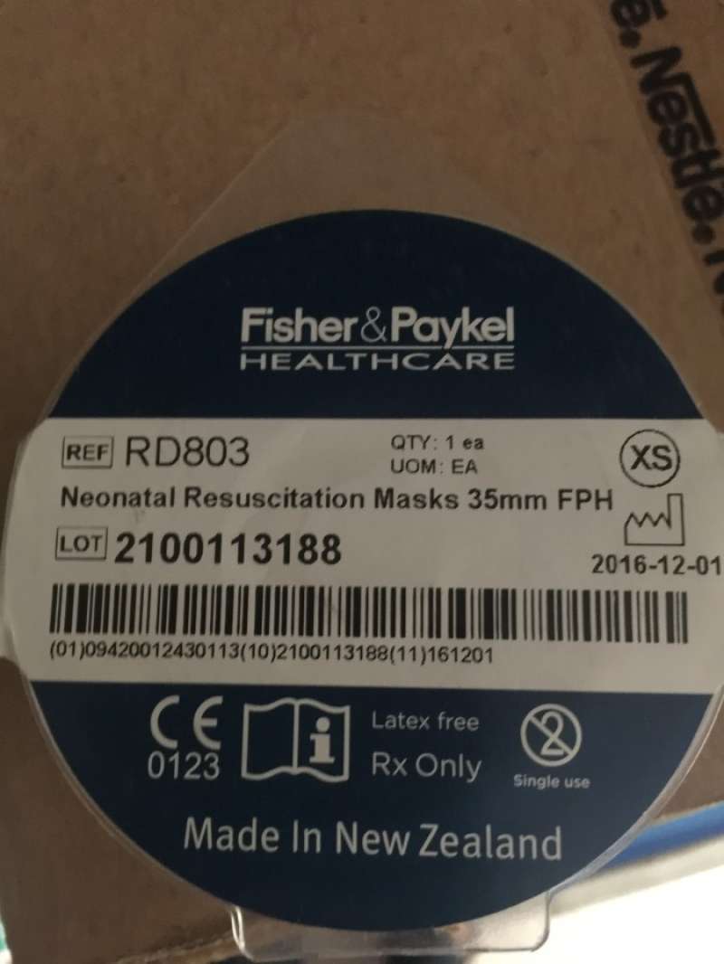 Jual Neopuff - Neonatal Resusitation Masker / Sungkup Xs, Fisher & Payk ...