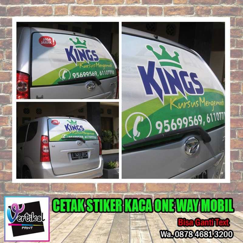 Jual Cetak Stiker Kaca One Way Vision Untuk Mobil Atau Kaca Kios / Ruko ...