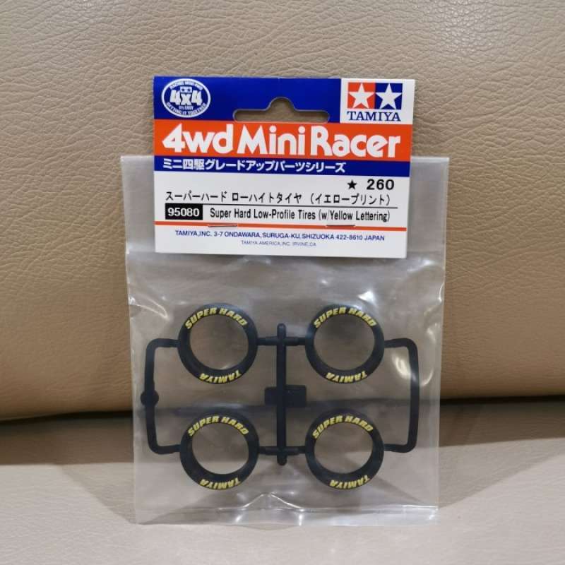 Promo Tamiya 95080 Super Hard Low-profile Tires (w/yellow Lettering ...