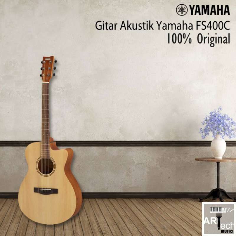 Promo Gitar Akustik Yamaha FS 400C Original /FS400C/FS 400 C Acoustic Guitar Diskon 33% di ...