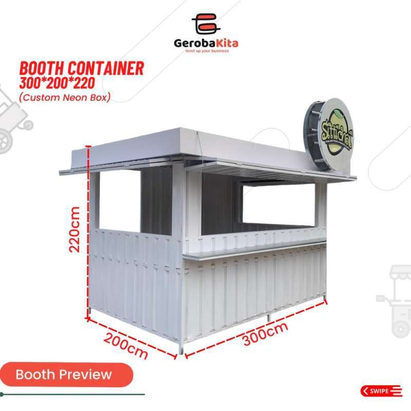Jual Booth Container Big Size 300x200x220 Di Seller Gerobakita ...