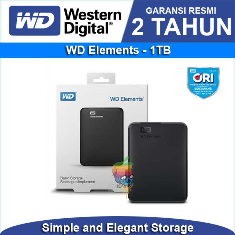 Promo Wd Element / Elements 1tb - External Hardisk Hdd - Garansi Resmi Diskon 23% Di Seller ...