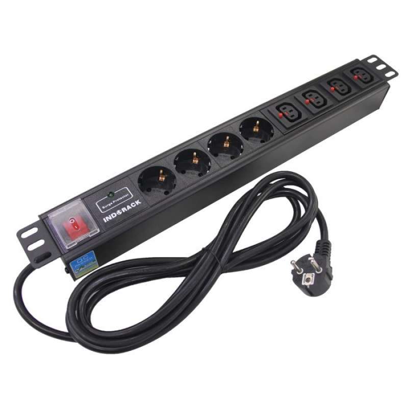 Jual Indorack Pdu 8 Socket Germany + Europe - Colokan Listrik Rack ...